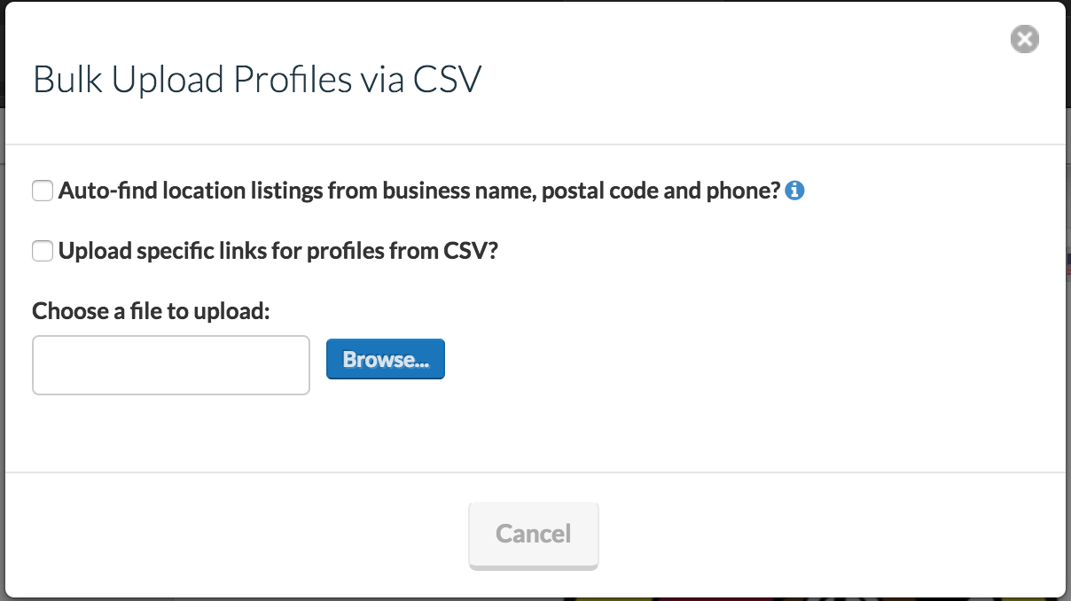 Managing Profiles
